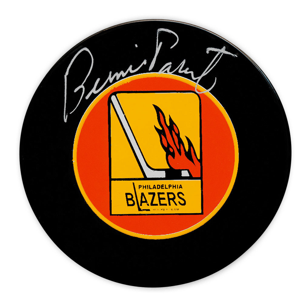 Bernie Parent Philadelphia Blazers Autographed Puck - NHL Auctions