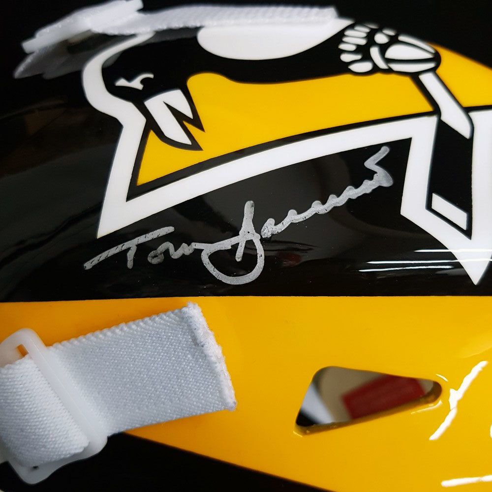 Tom Barrasso Pittsburgh Penguins 1992 Autographed Full Size Goalie Mask ...