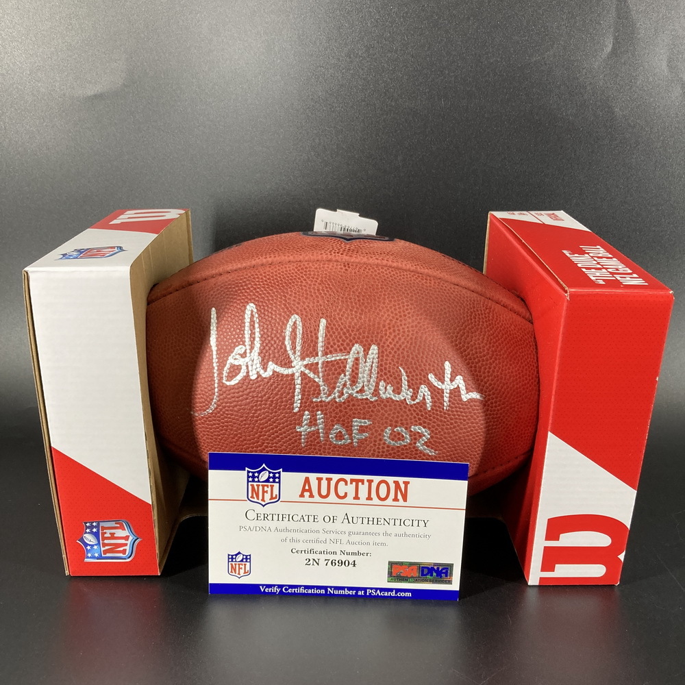 HOF - Steelers John Stallworth Signed Authentic Football with ""HOF 07 ...