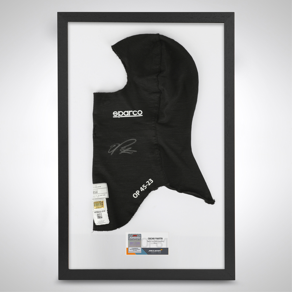Oscar Piastri 2023 Signed Race Balaclava | F1 Authentics