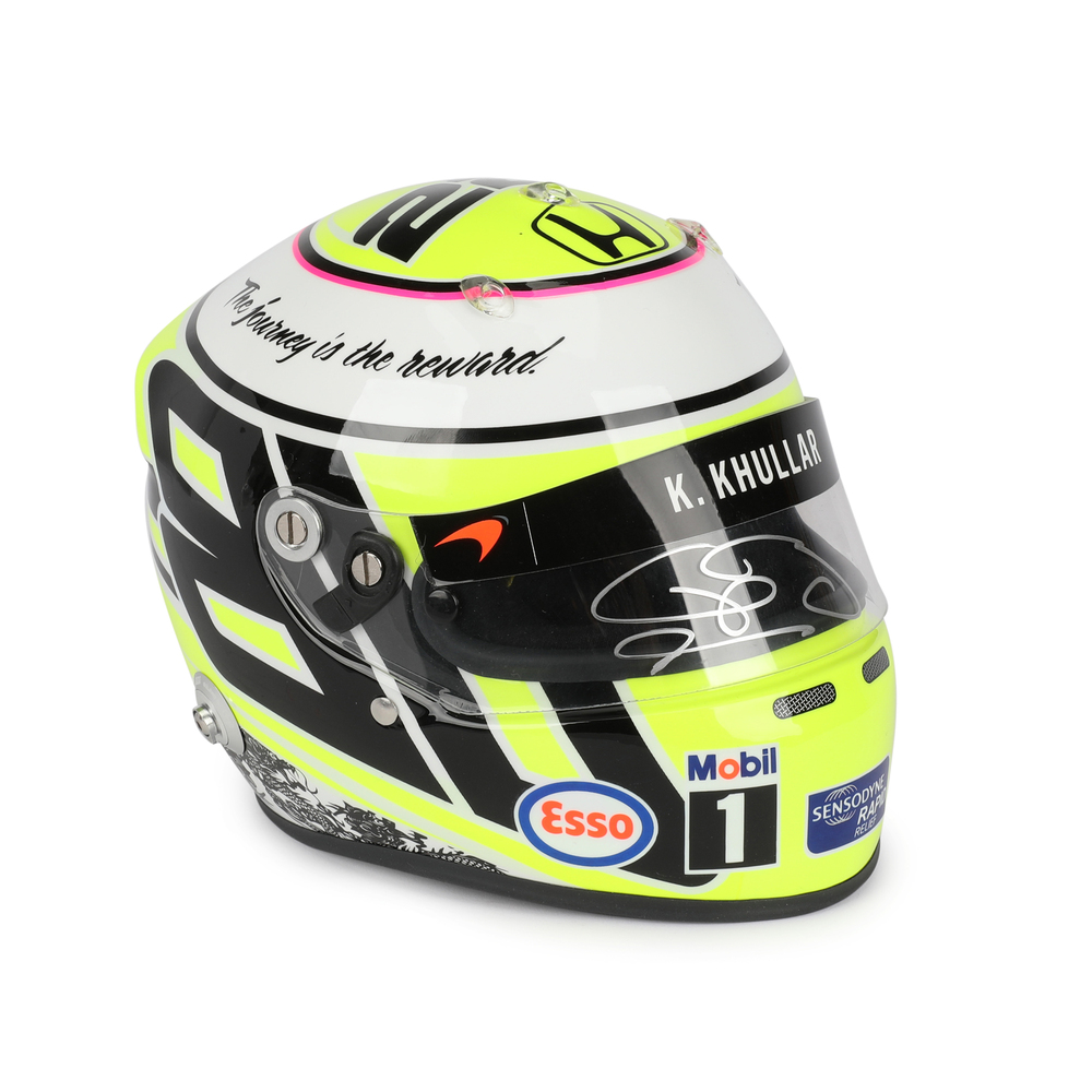 Jenson Button 2016 Signed 1:2 Mini Helmet | F1 Authentics