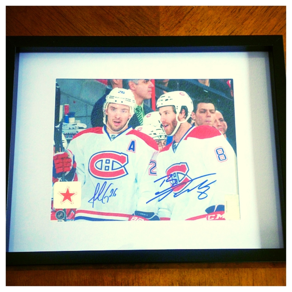Brandon Prust & Josh Gorges Dual Signed Montreal Canadiens Licensed ...