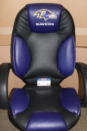 NFL - RAVENS USED DRAFT CHAIR - TEAM REPRESENTATIVES OCCUPIED THIS ...