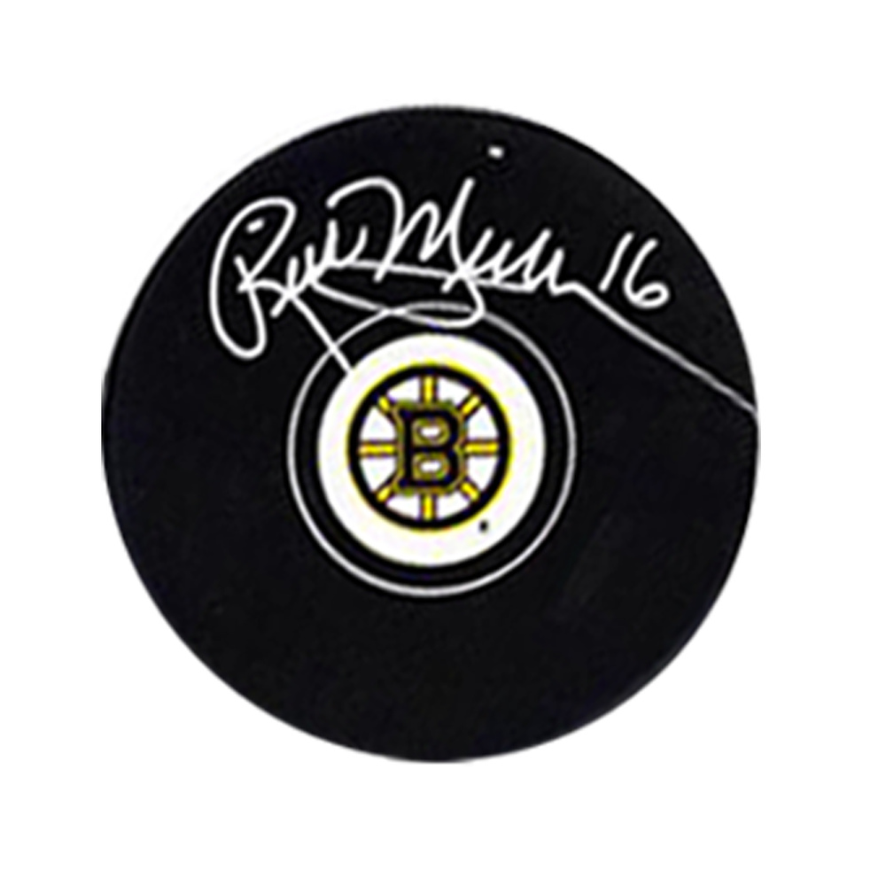 Rick Middleton Signed Puck Bruins - NHL Auctions