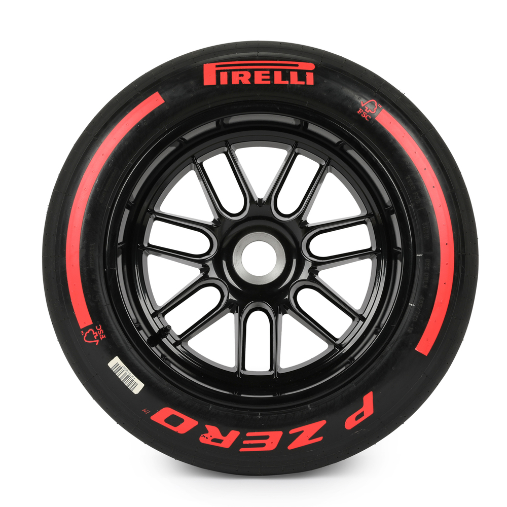 2024 Pirelli Show Car Wheel & Tyre - Red/Soft | F1 Authentics