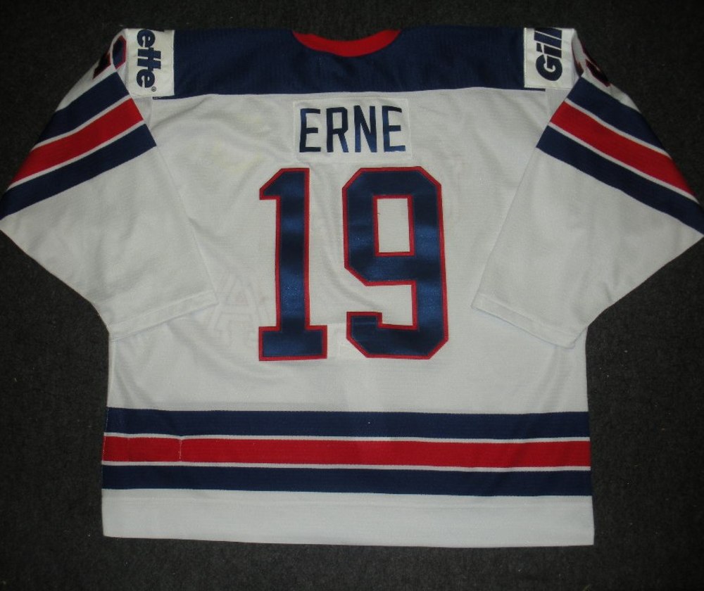 Adam Erne - 2014 U.S. IIHF World Junior Championship - 1960 Throwback ...