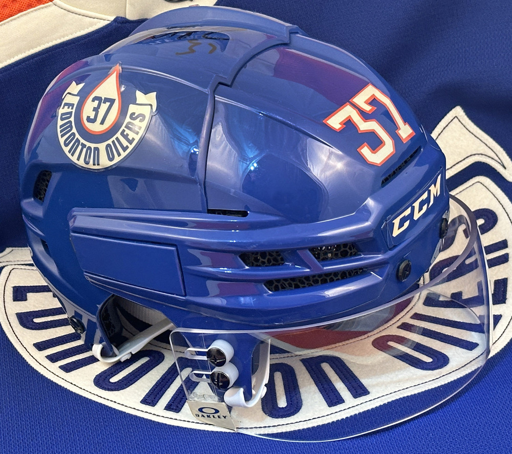 Warren Foegele #37 - Autographed 2023 NHL Heritage Classic Edmonton ...