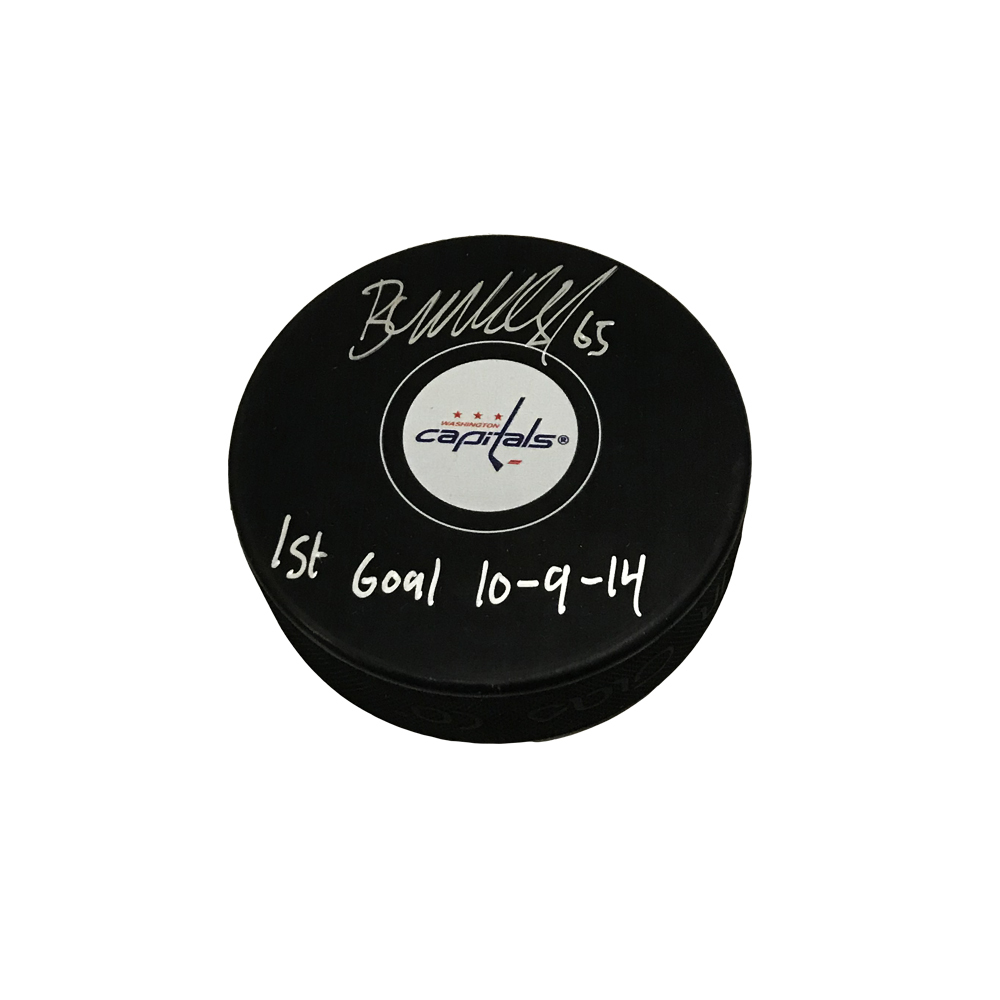 ANDRE BURAKOVSKY Signed Washington Capitals Puck with 1st Goal ...