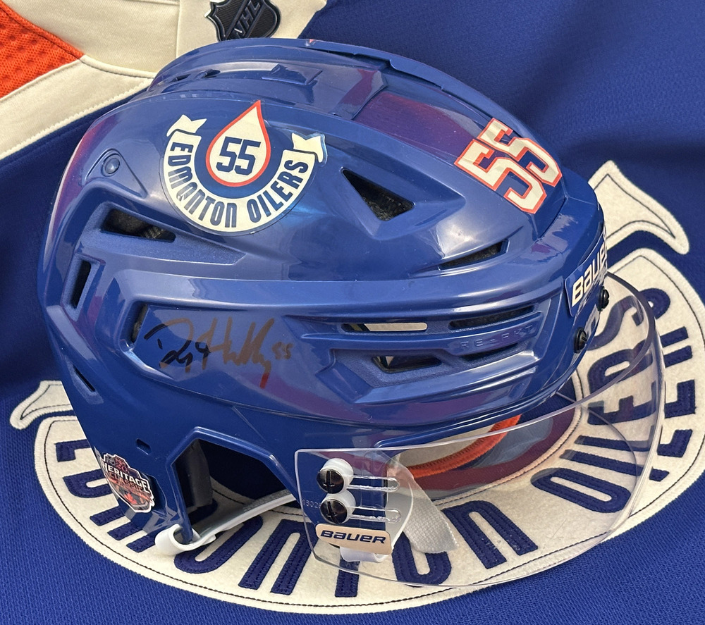 Dylan Holloway #55 - Autographed 2023 NHL Heritage Classic Edmonton ...
