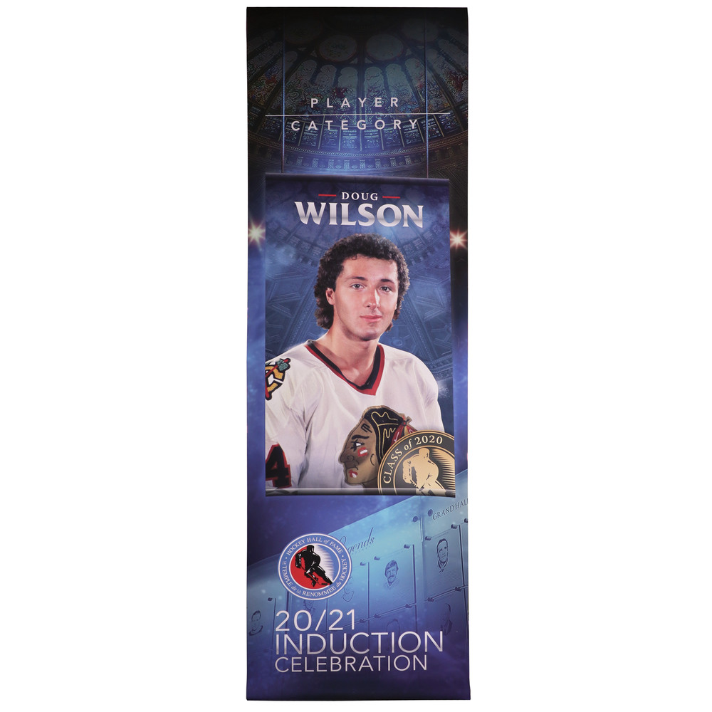 Doug Wilson 20/21 Induction Banner (86" x 37") - NHL Auctions