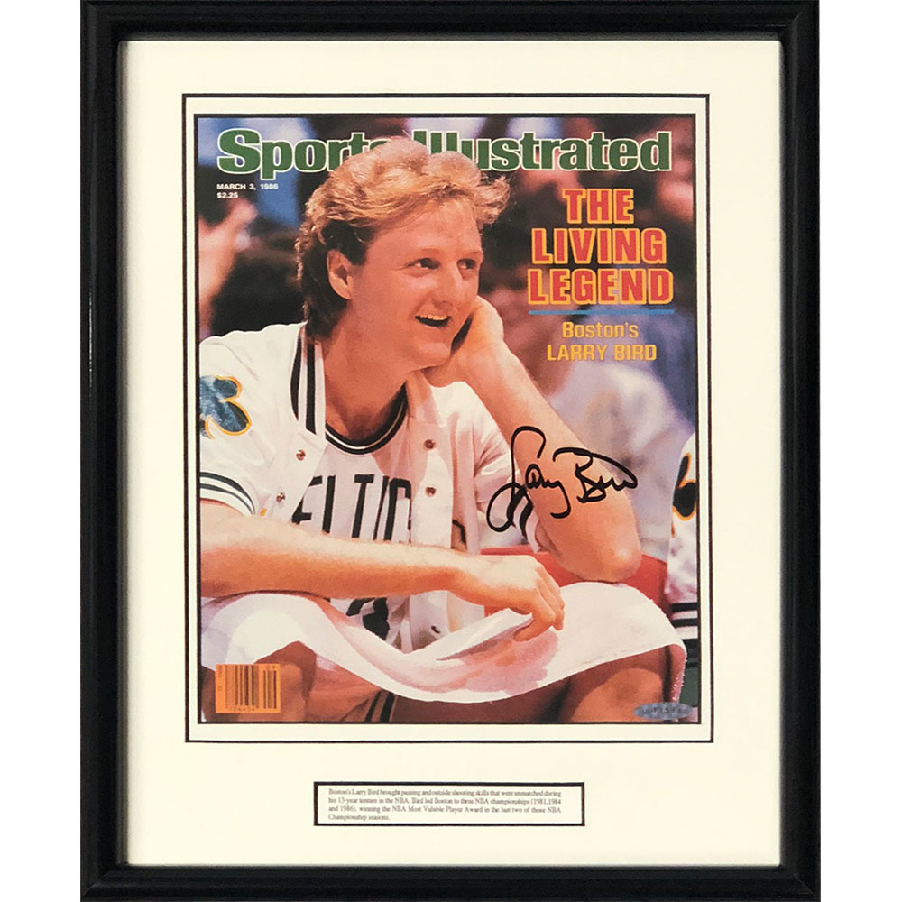 Larry Bird Autographed Framed Sports Illustrated Magazine - UDA - NHL ...
