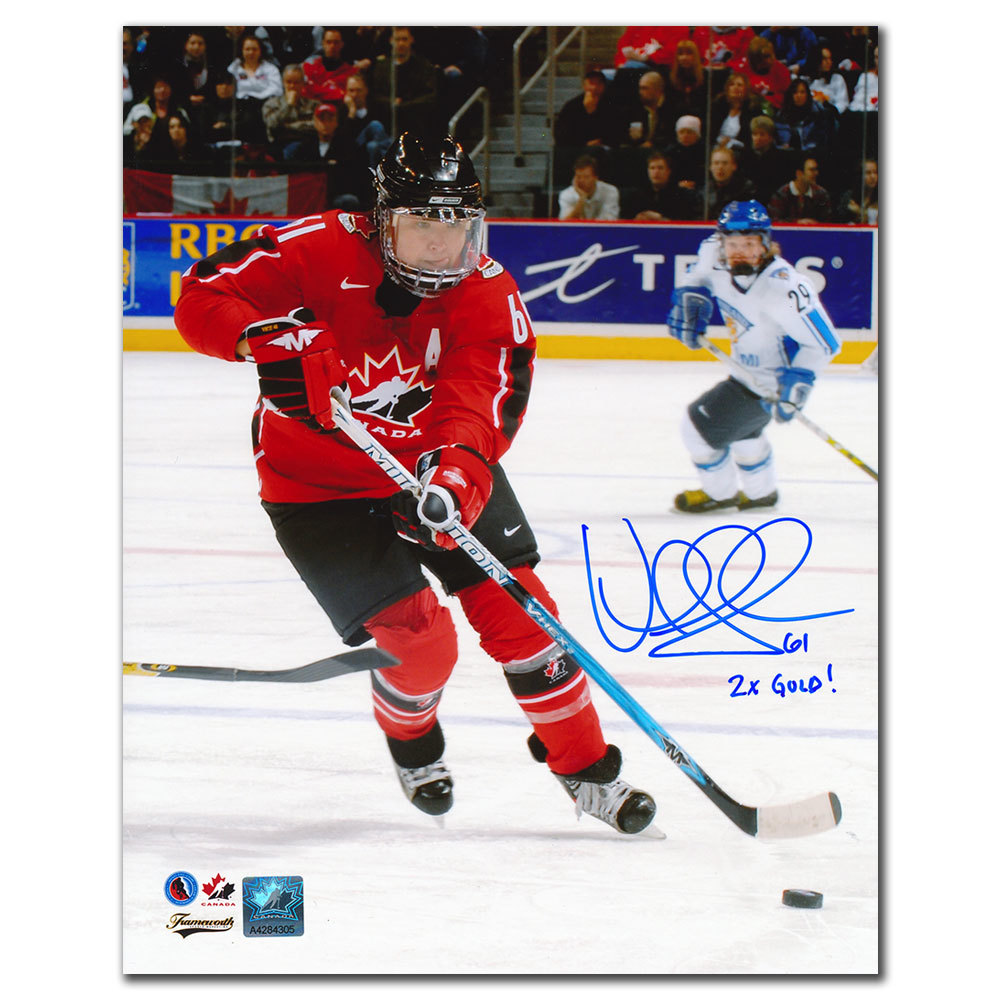 Vicky Sunohara Team Canada 2006 Olympics 2x GOLD Autographed 8x10 - NHL ...