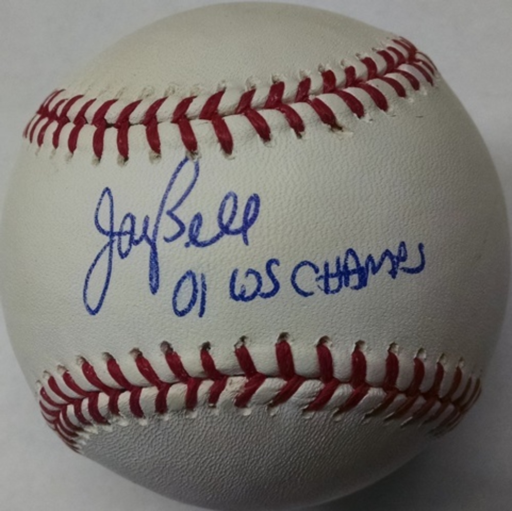 Jay Bell Autographed "01 WS Champs" Baseball | MLB Auctions