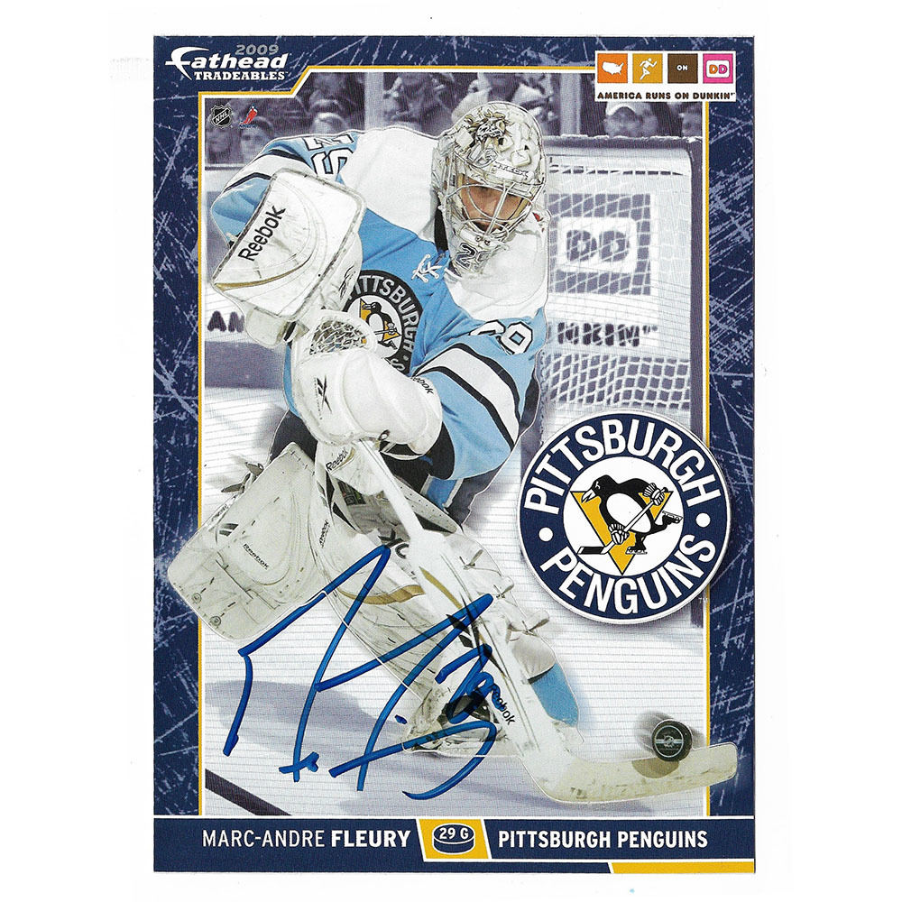 Marc-Andre Fleury Autographed Fatheads Tradeables Card - NHL Auctions