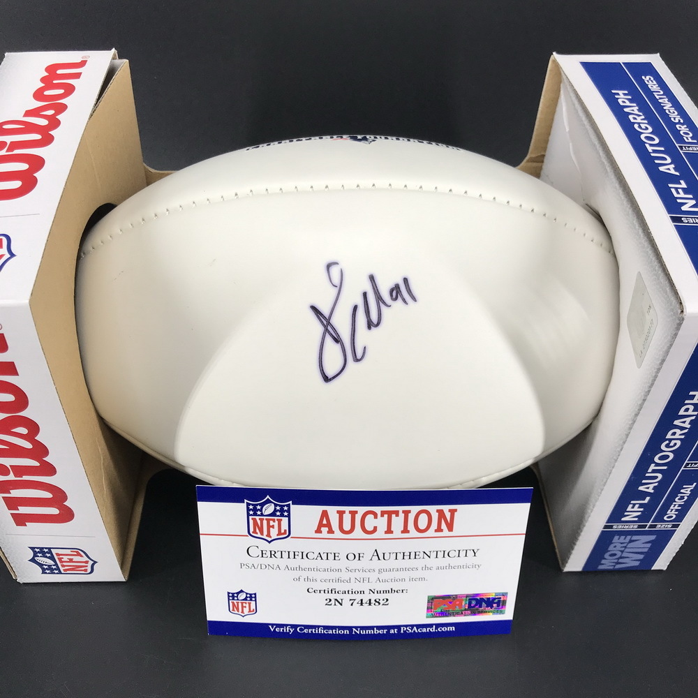 Patriots -Jamie Collins Signed Panel Ball with Patriots Logo | The ...