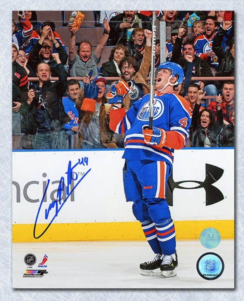 Corey Potter Edmonton Oilers Autographed Goal Celebration 8x10 Photo ...