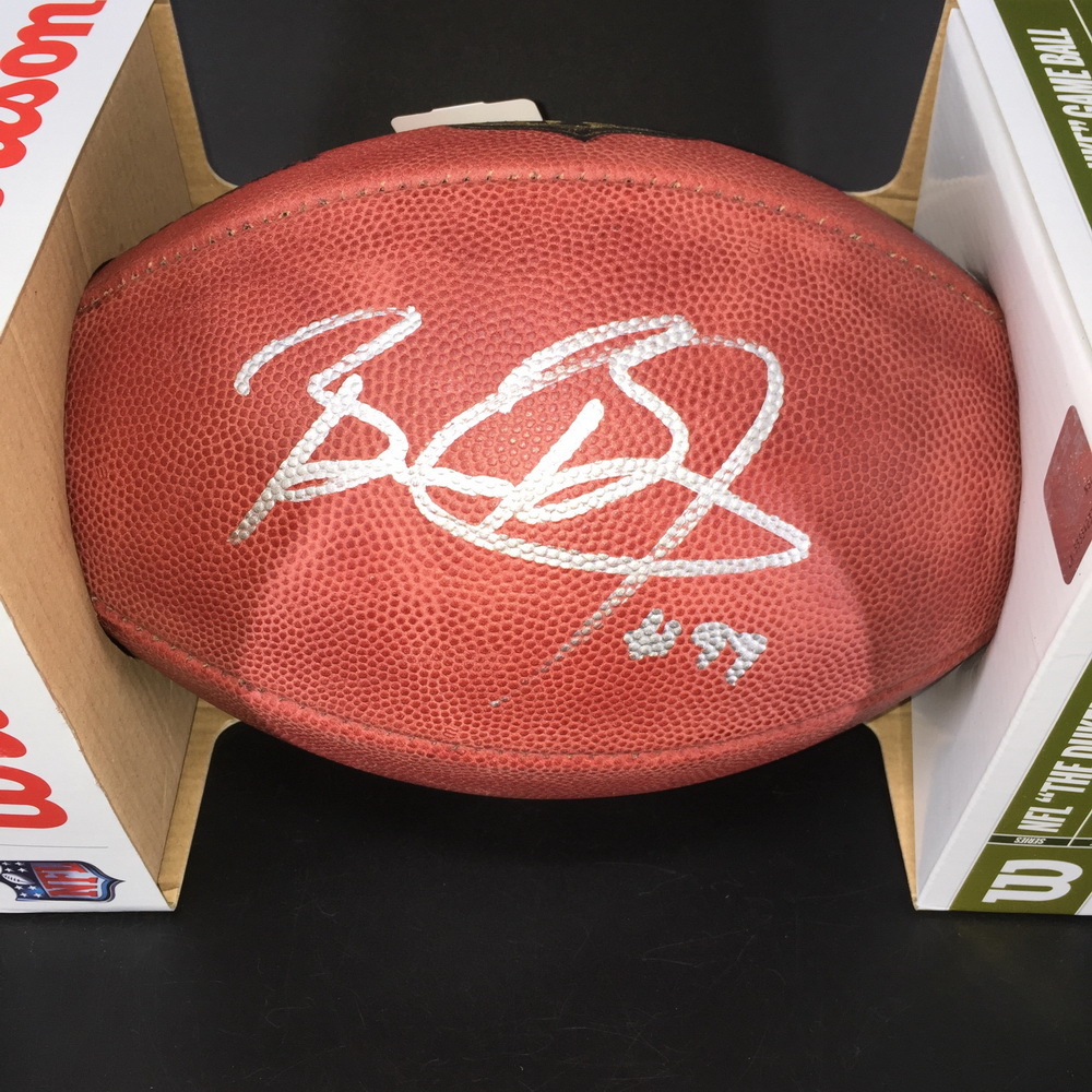 Panthers Brian Burns Signed Authentic Football | The official auction ...