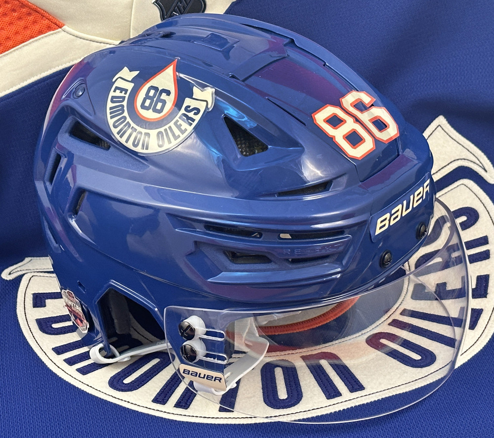 Philip Broberg #86 - 2023 NHL Heritage Classic Edmonton Oilers Game ...