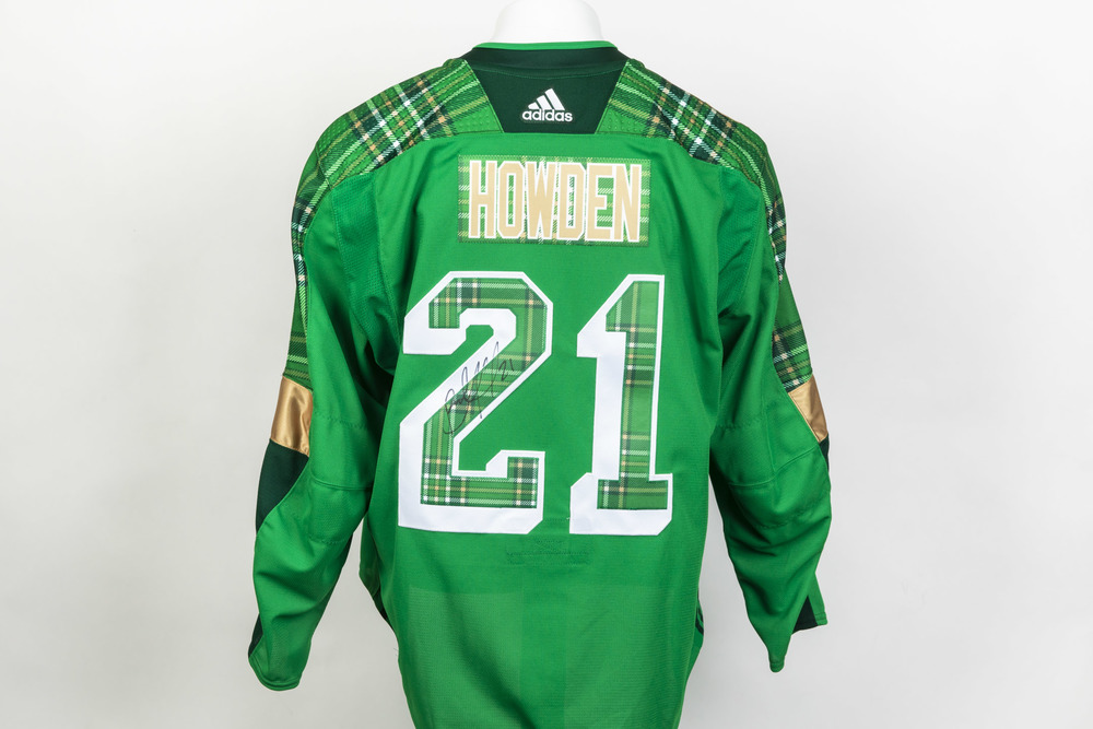 Autographed Brett Howden Commemorative St. Patrick's Day Jersey worn in ...