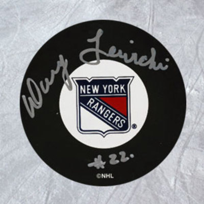 DANNY LEWICKI New York Rangers Autographed Hockey Puck - NHL Auctions