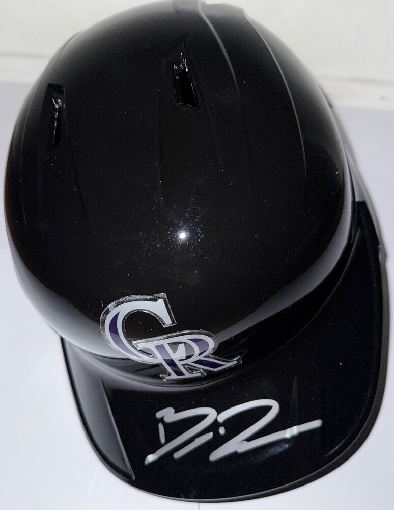 Brenton Doyle Autographed Rockies Helmet | MLB Auctions