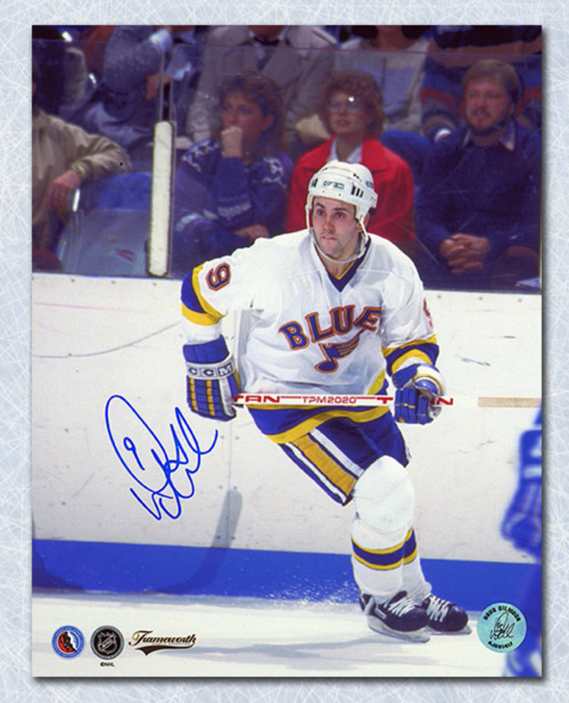 Doug Gilmour St. Louis Blues Autographed Rookie 8x10 Photo - NHL Auctions