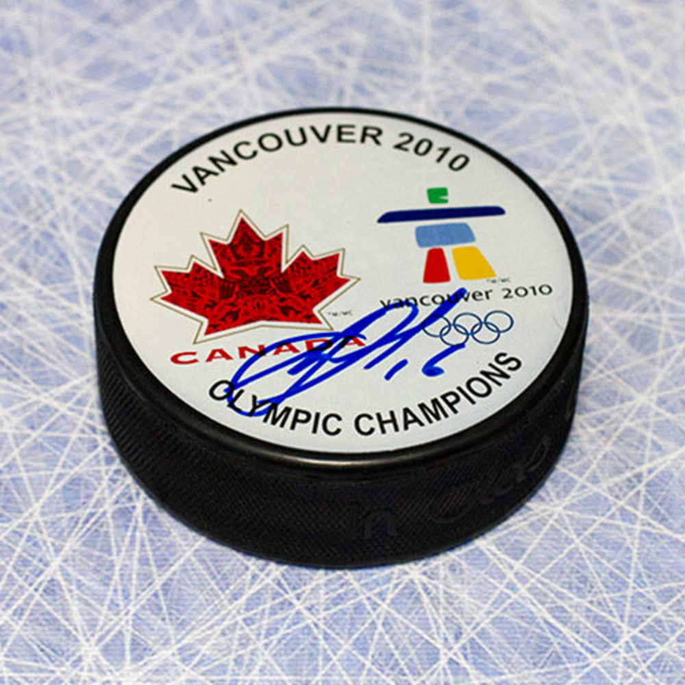 Jonathan Toews Team Canada Autographed Olympic Gold Puck *Chicago ...