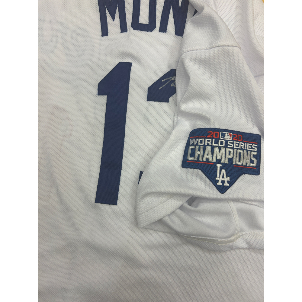 Max Muncy MLB Authenticated Autographed Jerseys w/2020 WS Champions ...