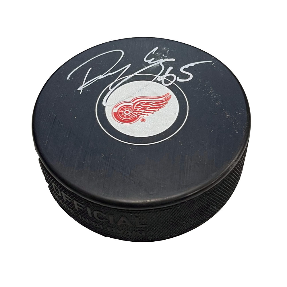 DANNY DEKEYSER Signed Detroit Red Wings Puck (Exact Puck Shown) - NHL ...
