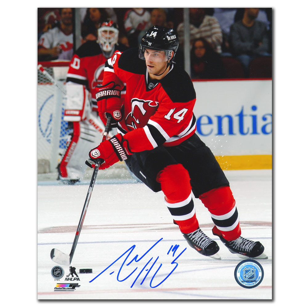 Adam Henrique New Jersey Devils Rush Autographed 8x10 - NHL Auctions
