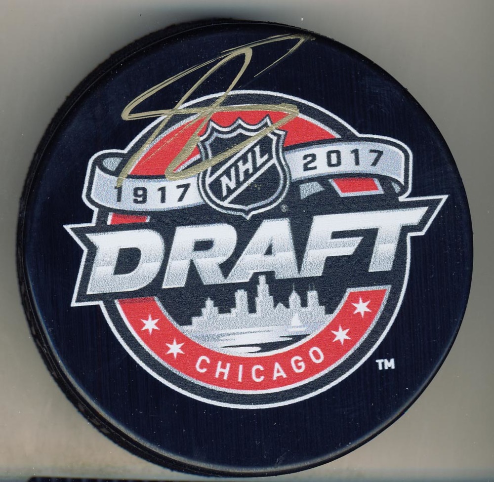Nolan Patrick Brandon Wheat Kings Autographed 2017 NHL Draft Day Hockey ...