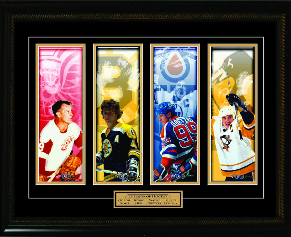 LEGENDS OF HOCKEY - HOWE/ORR/GRETZKY/LEMIEUX - NHL Auctions