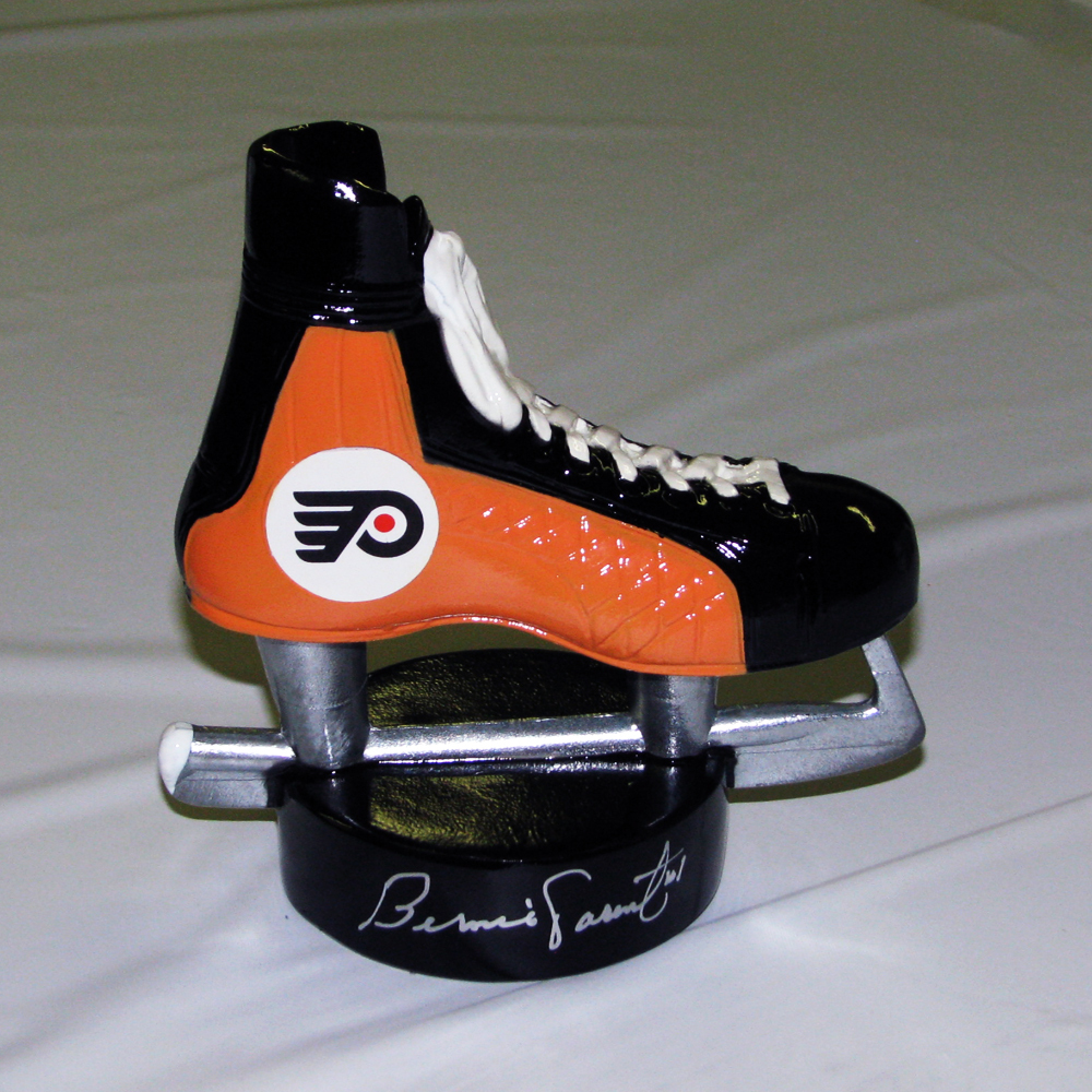BERNIE PARENT Signed Philadelphia Flyers Vintage 1970s Skate Bottle ...