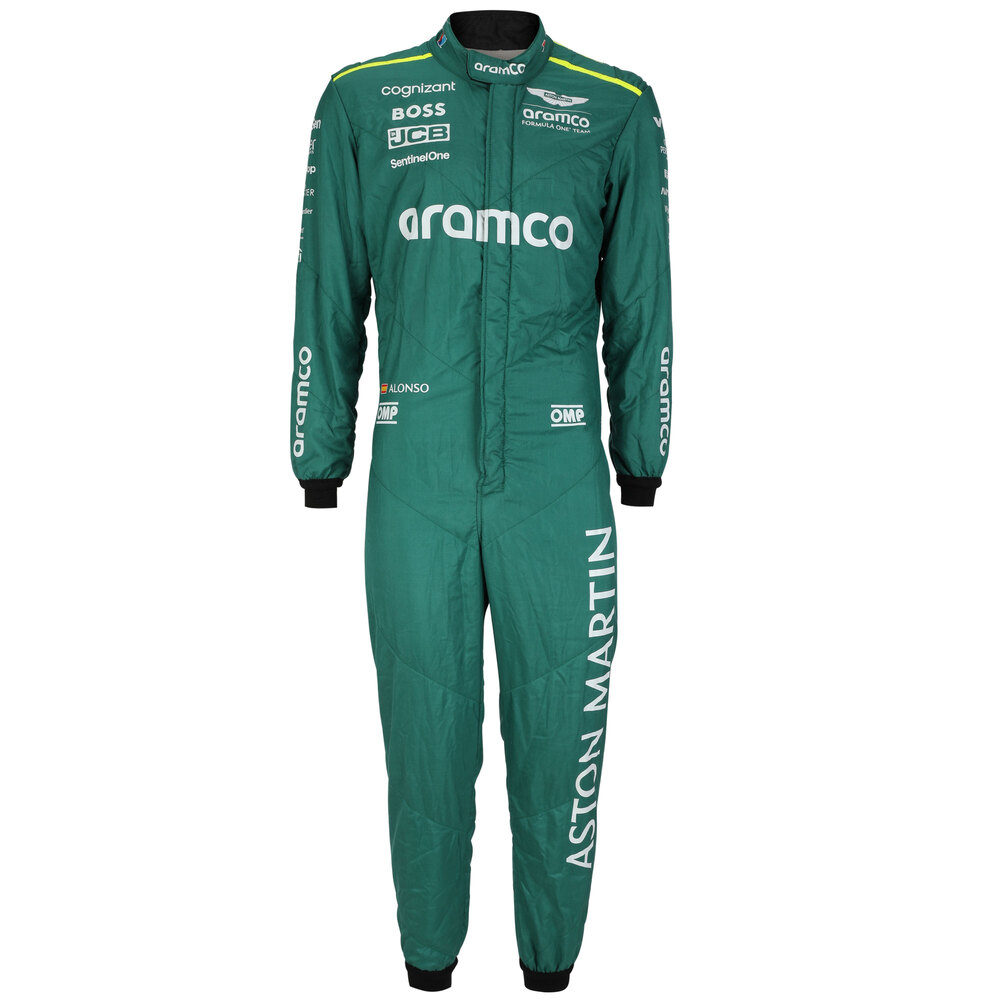 Fernando Alonso 2024 Aston Martin Aramco F1 Team Grand Prix Used Suit ...