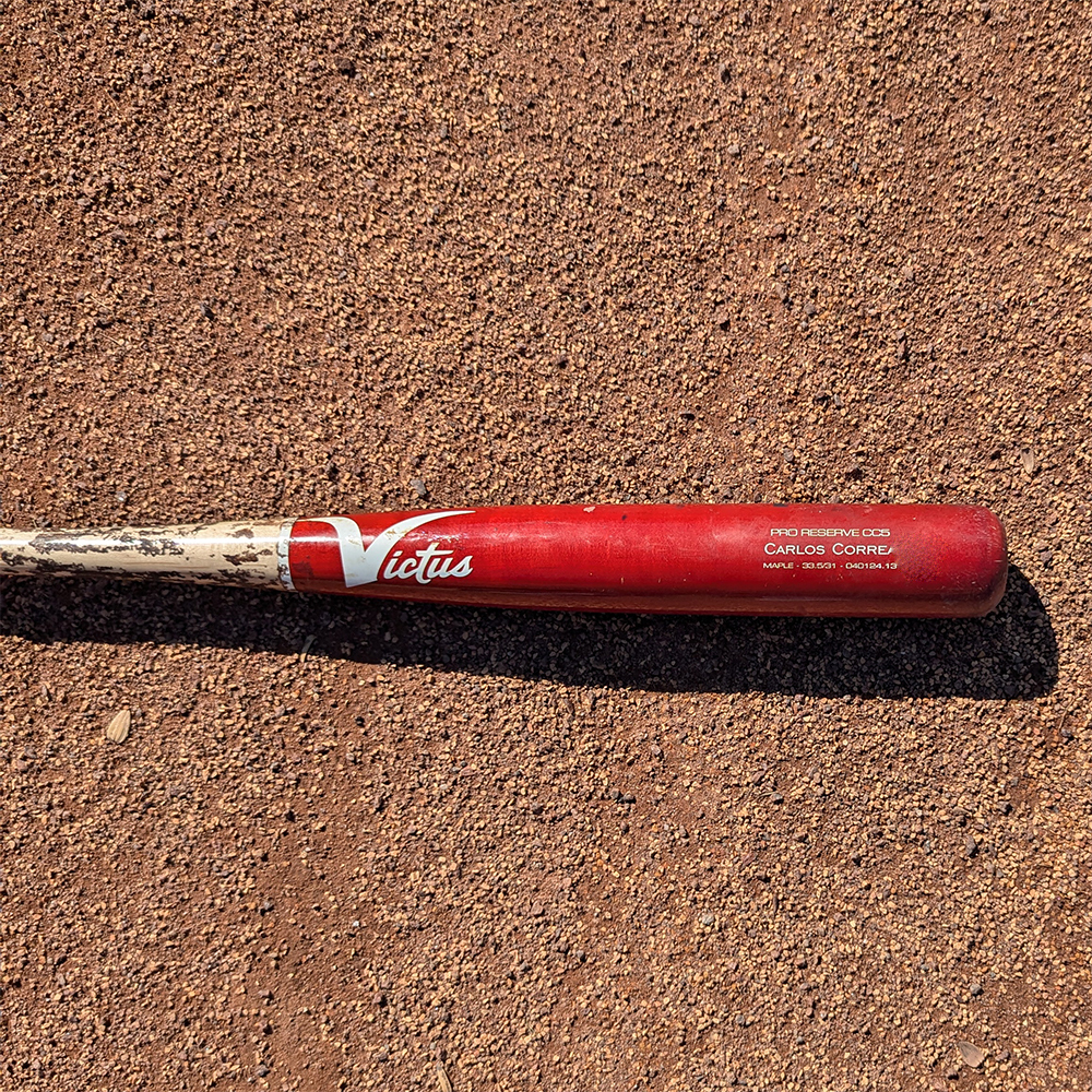 Carlos Correa: Game-Used Broken Bat - Home Run - 6/13/2024 - Oakland ...