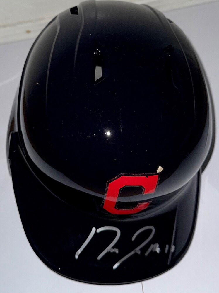 Jose Ramirez Autographed Guardians Helmet | MLB Auctions