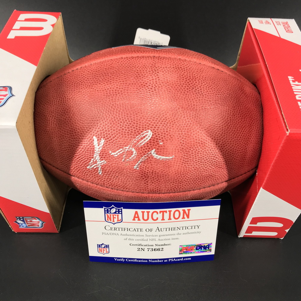 NFL - Falcons Kyle Pitts Signed Authentic Football with 2021 Draft Logo ...