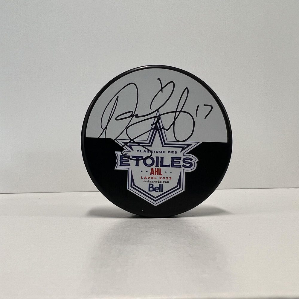 AHL Authentic - 2023 AHL All-Star Classic Souvenir Puck Signed by #17 ...