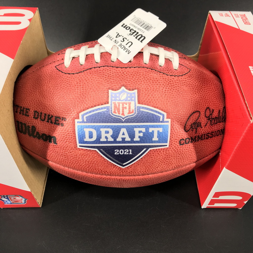 NFL - Falcons Kyle Pitts Signed Authentic Football with 2021 Draft Logo ...