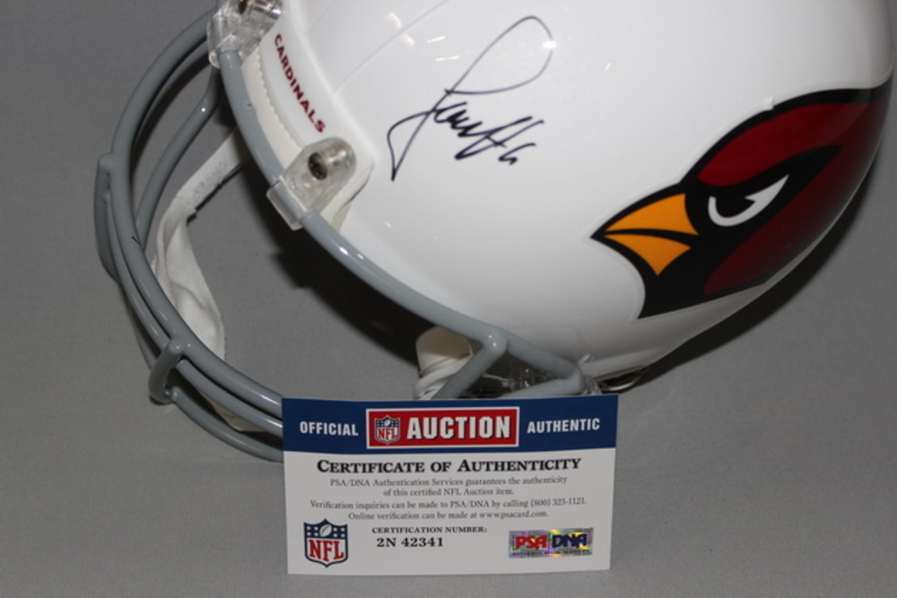 CARDINALS - LARRY FITZGERALD SIGNED CARDINALS PROLINE HELMET | The ...
