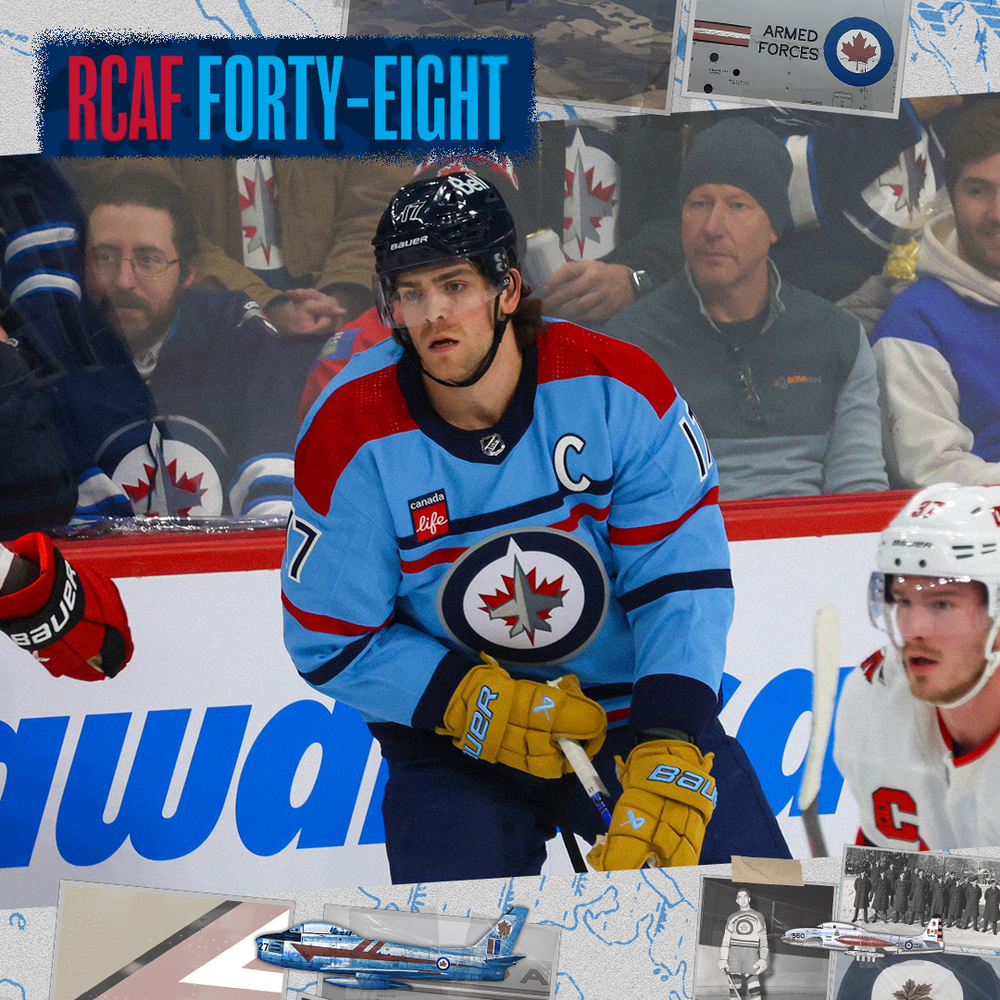 ADAM LOWRY Game Worn RCAF Forty-Eight Jersey - NHL Auctions