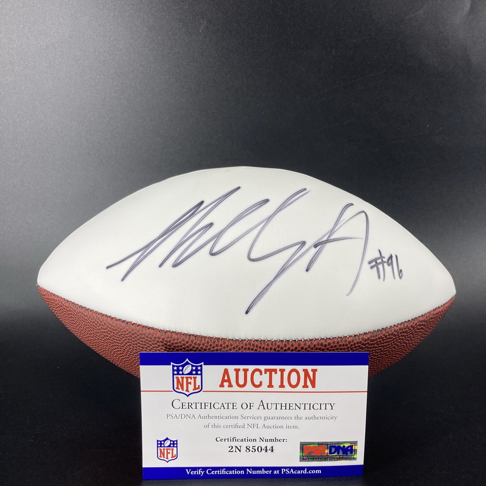 Broncos - Shelby Harris Signed Panel Ball with Broncos Logo | The ...