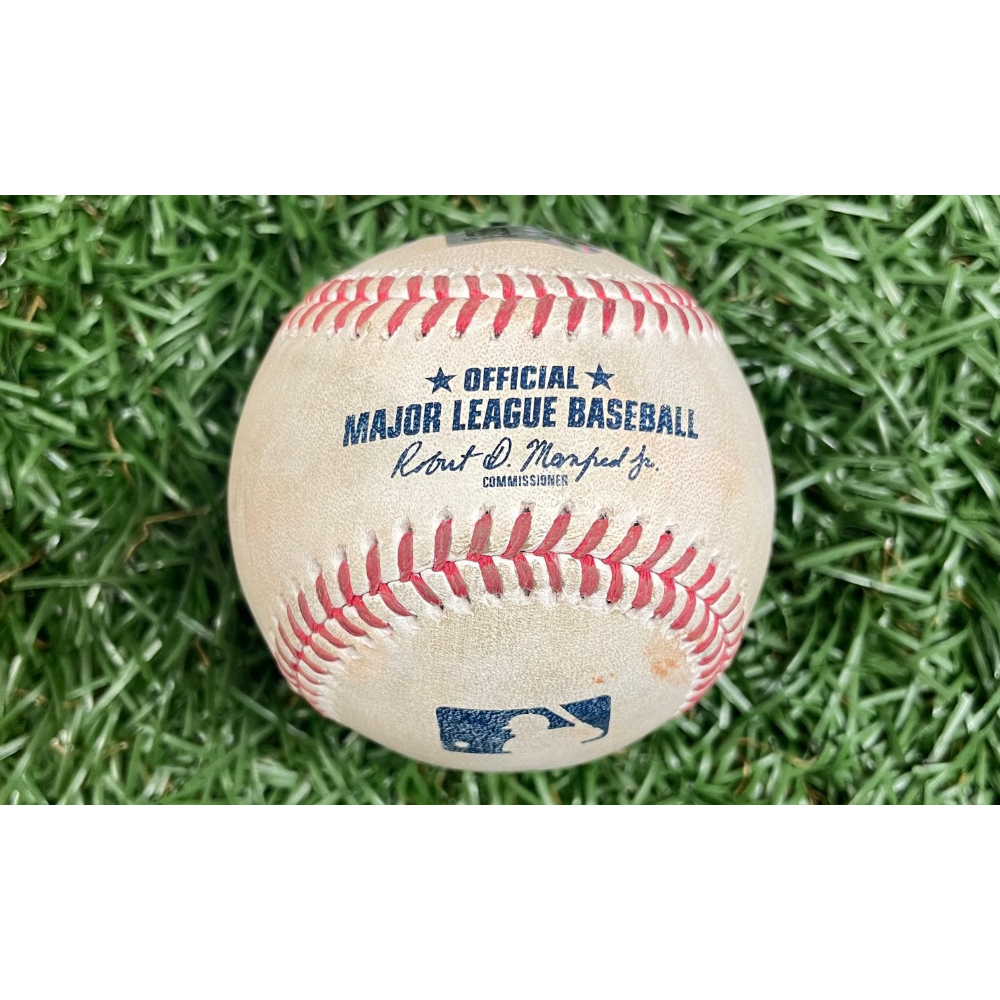 Game Used Baseball: Drew Rasmussen strikes out George Springer - Top 1 ...