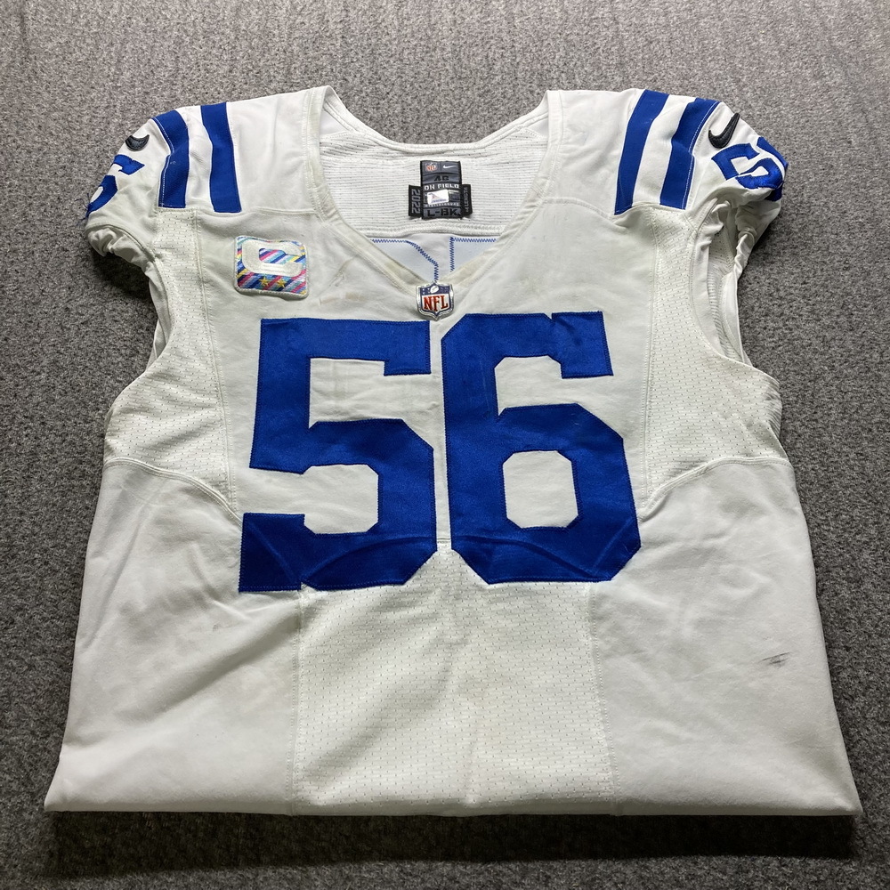 Crucial Catch - Colts Quentin Nelson Signed Game Worn Jersey (10/23/22 ...