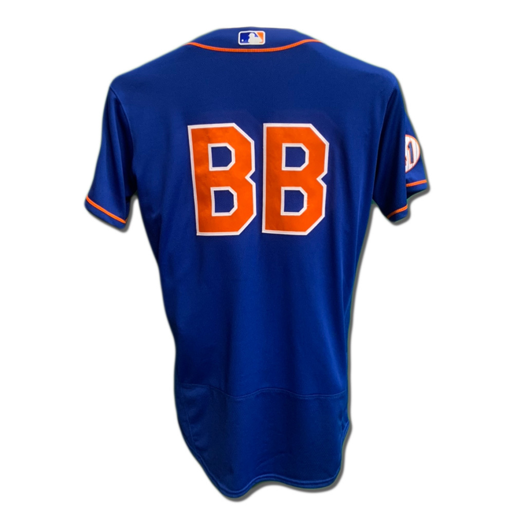Bat Boy #BB - Game Used Blue Alt. Home Jersey with Seaver Patch - Mets ...