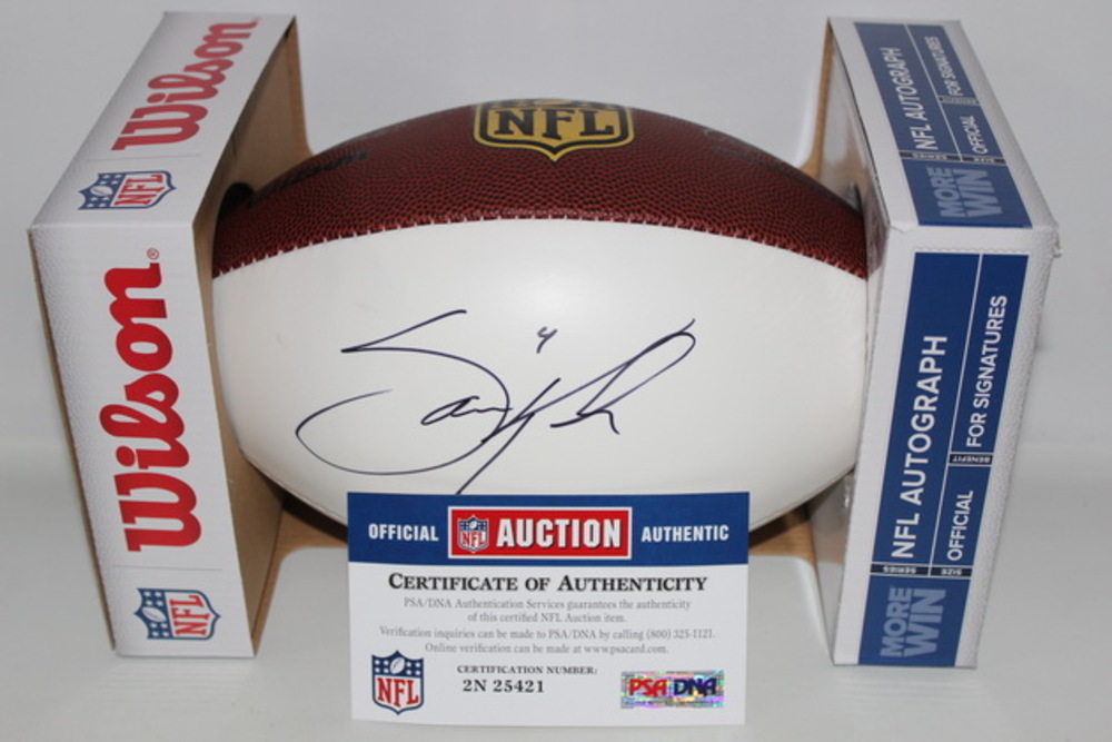 NFL - RAVENS SAM KOCH SIGNED PANEL BALL | The official auction site of ...