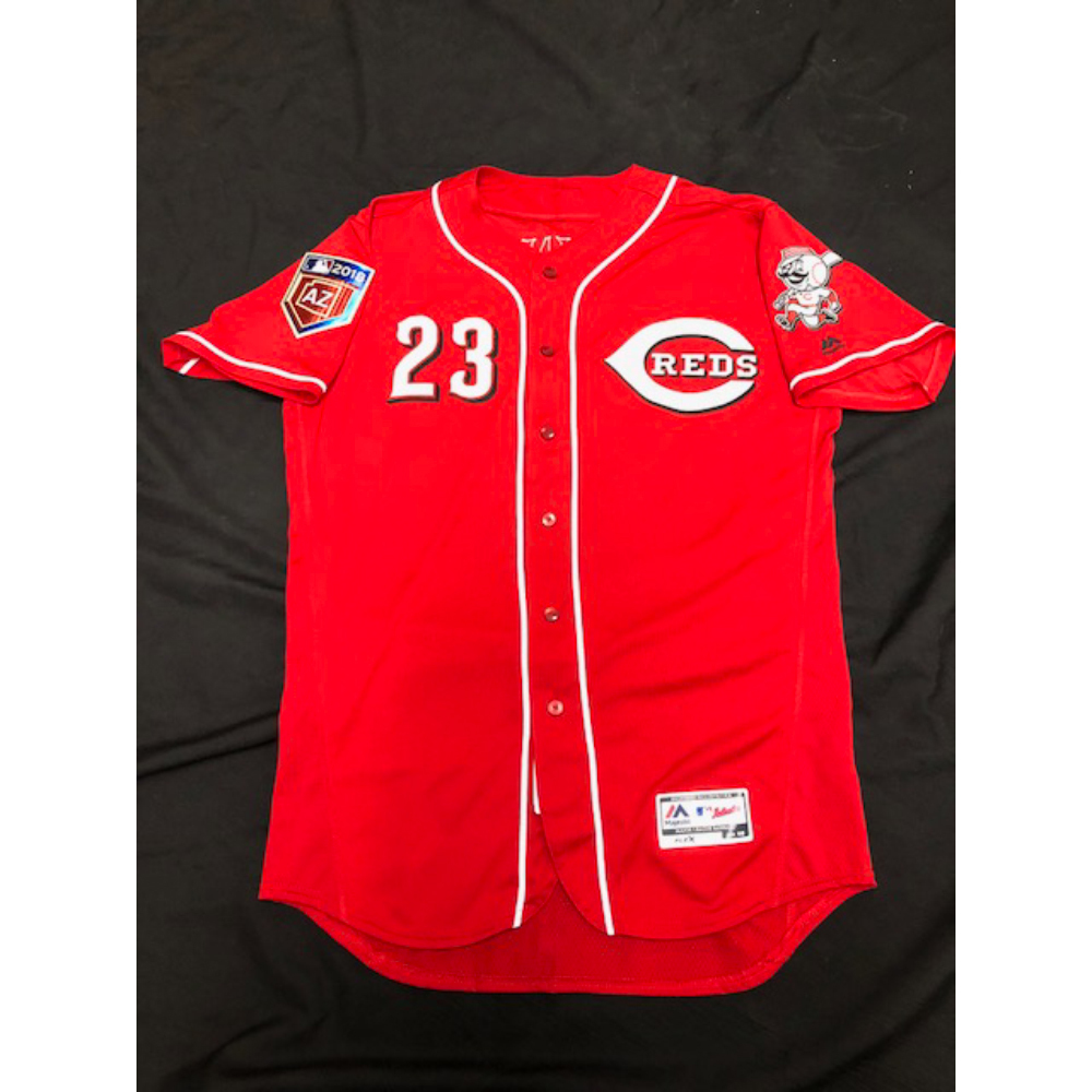 Doug Flynn Autographed 2018 Spring Training Jersey -- Reds Broadcaster ...