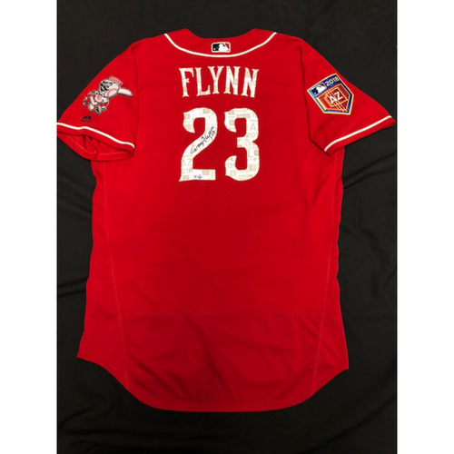 Doug Flynn Autographed 2018 Spring Training Jersey -- Reds Broadcaster ...