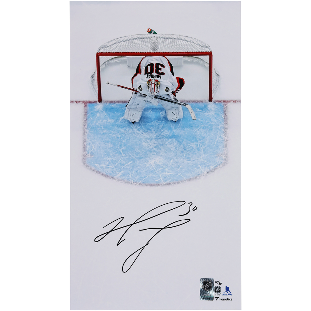 Matt Murray Ottawa Senators Autographed 10" x 18" Overhead Photograph ...