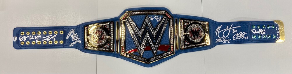 Texas Rangers Team Autographed Universal Championship Blue Replica ...